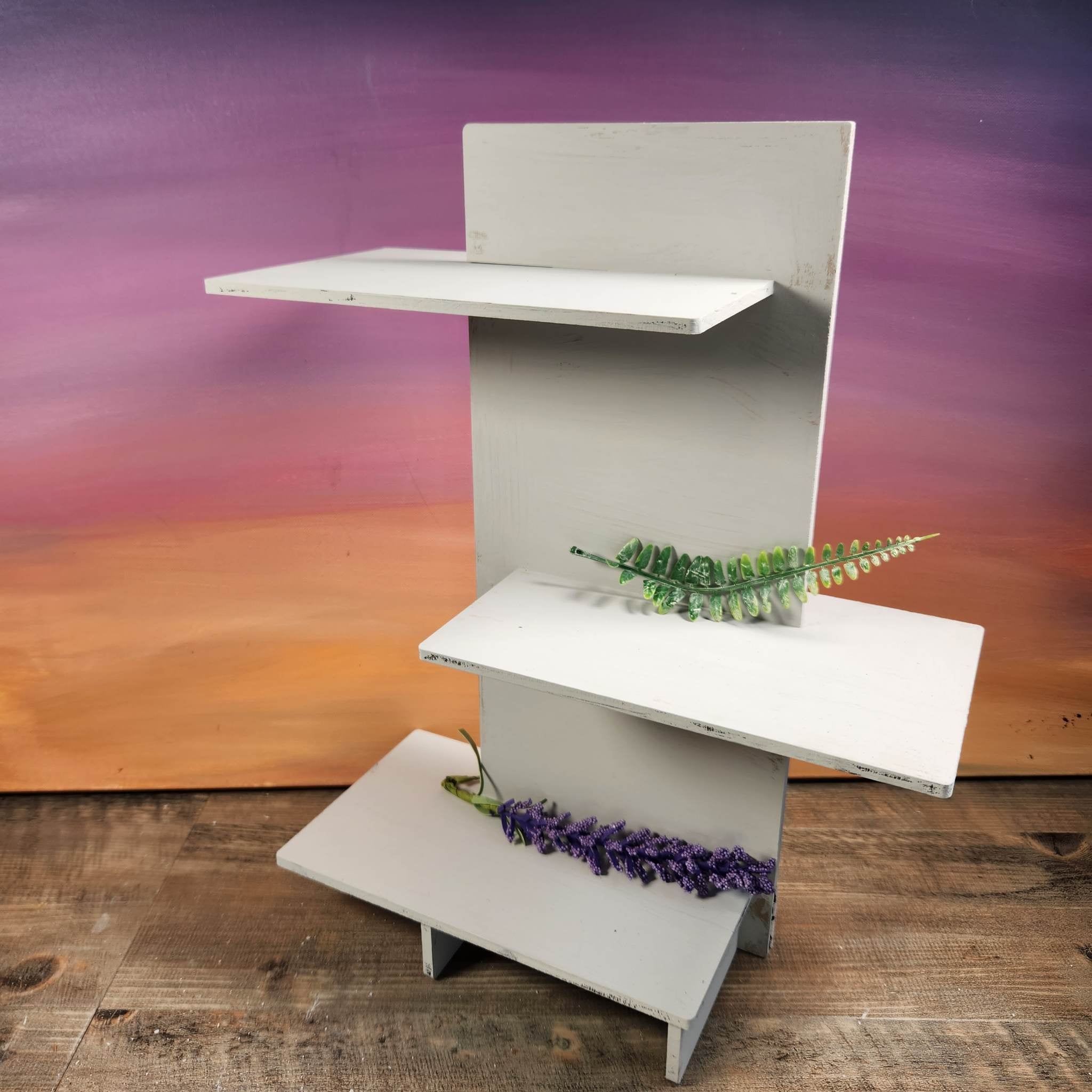 Tiered Tray Shelf Display | Home of Avedonia Art - Custom Design ...
