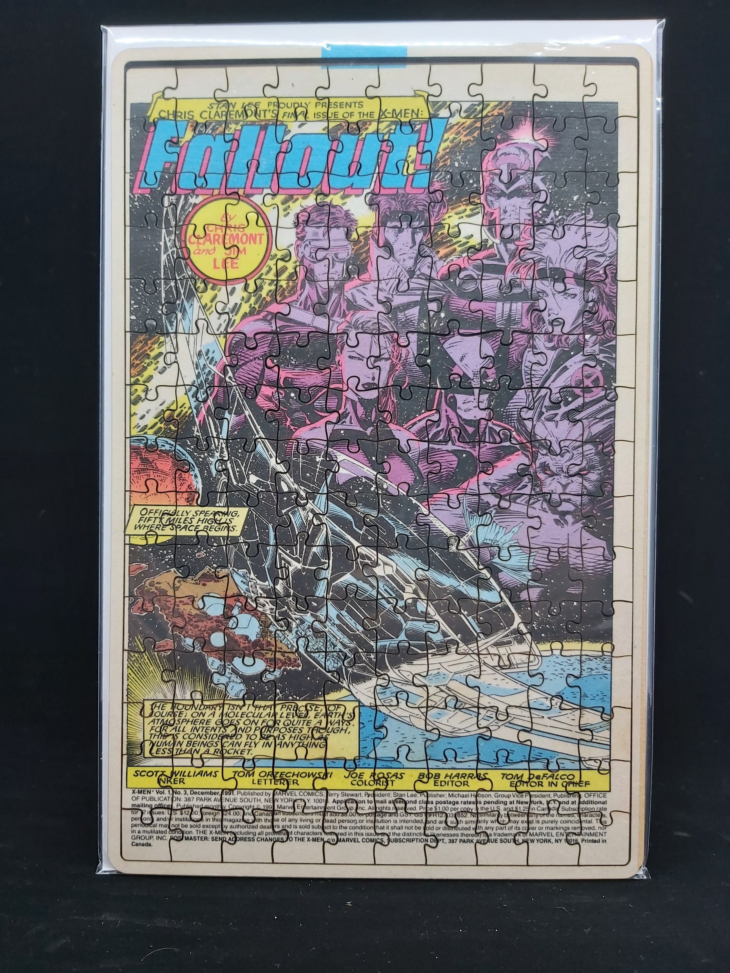 Xmen Fallout limited edition Jigsaw Comic Book Unique | Home of ...