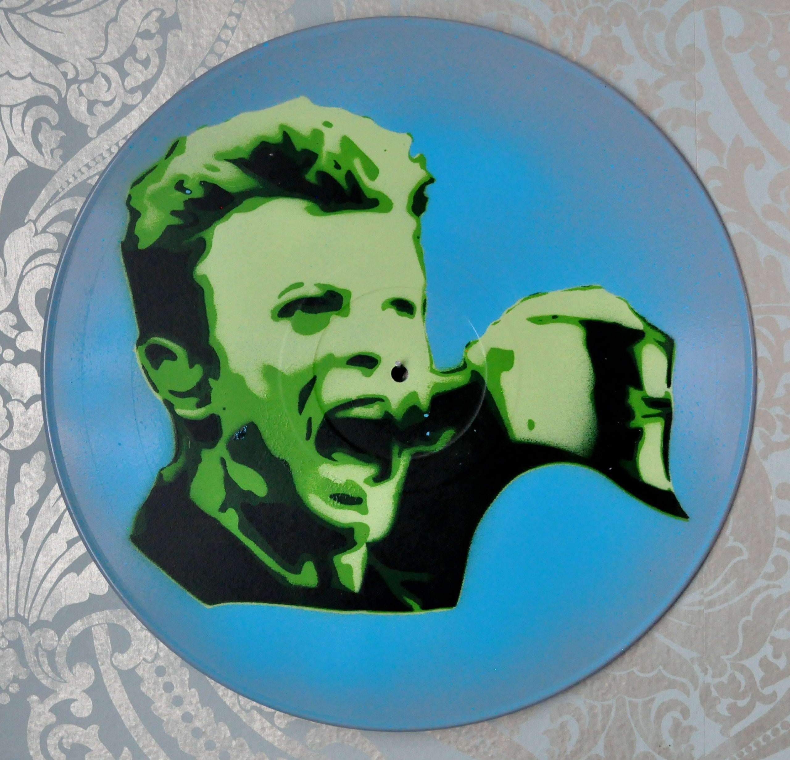 David Bowie Spray Painted Stencil Vinyl Record Art V201 FREE SHIPPING ...