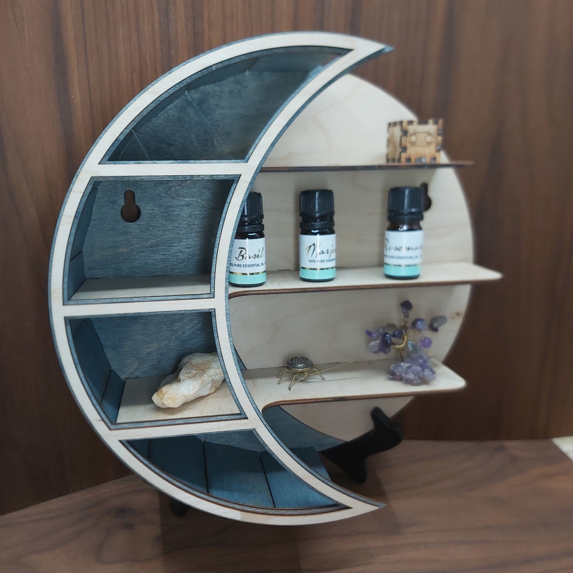 10.5" Crescent Moon Storage Unit - Tinctures and stones | Home of ...